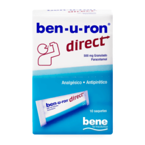 Ben-u-ron Direct 500 mg Granulado | Farmácia Rodrigues Rocha